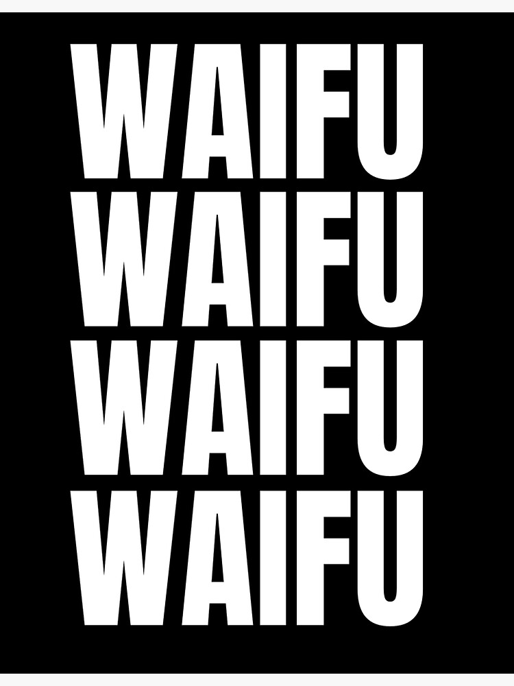 "Waifu Anime Print" Sticker for Sale by TwistedAnime | Redbubble