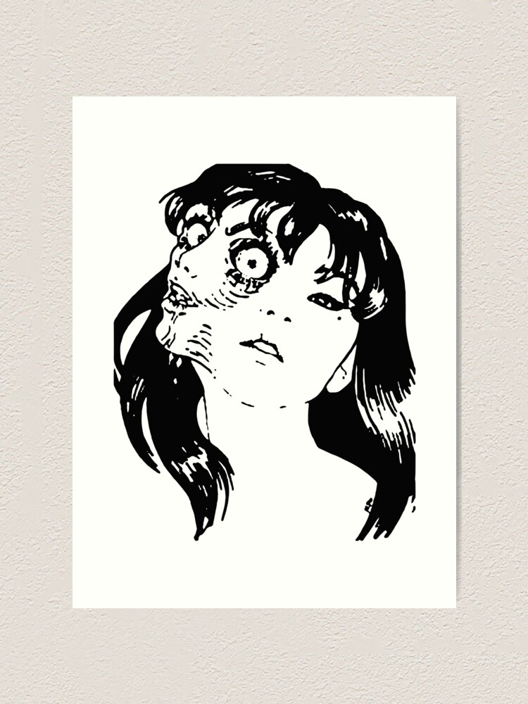 "Horror Tomie Face Junji Ito Manga" Art Print for Sale by KatyDavid8 ...