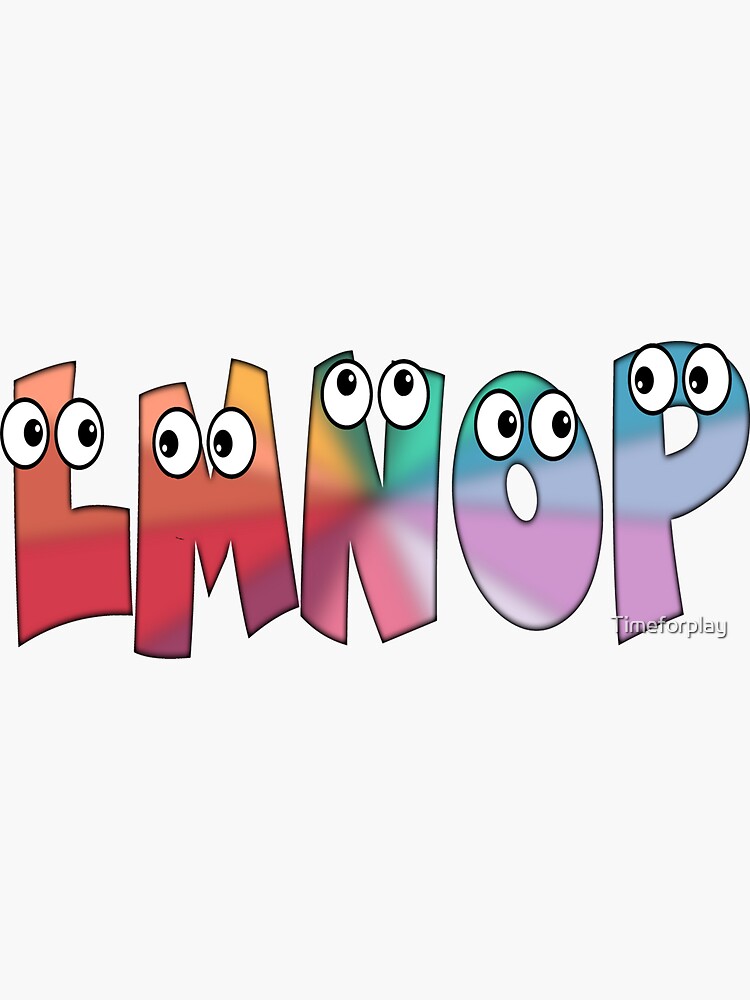 "LMNOP Alphabet People" Sticker for Sale by Timeforplay | Redbubble