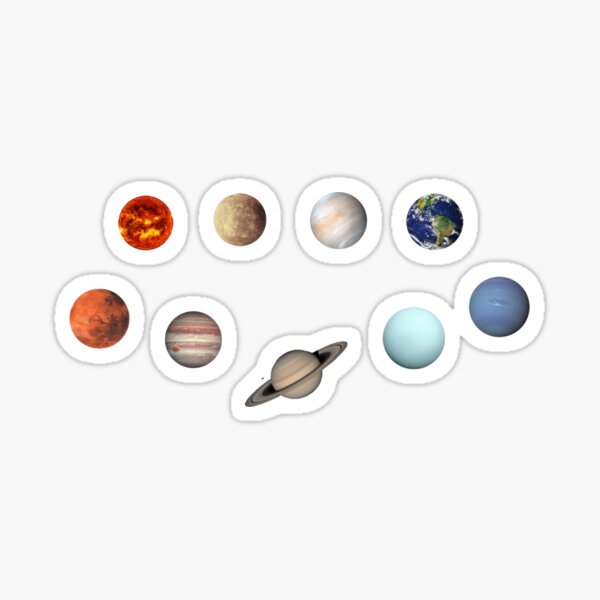 "Planet Sticker Pack" Sticker for Sale by meganhulser | Redbubble