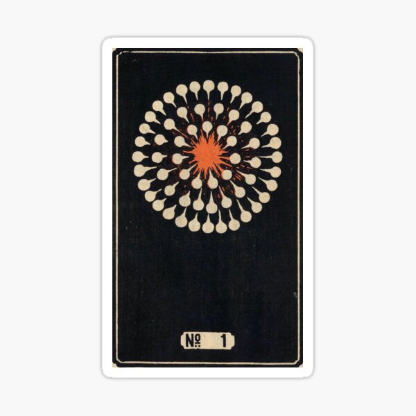 "Japanese Firework Catalog Print" Sticker for Sale by 10kb | Redbubble