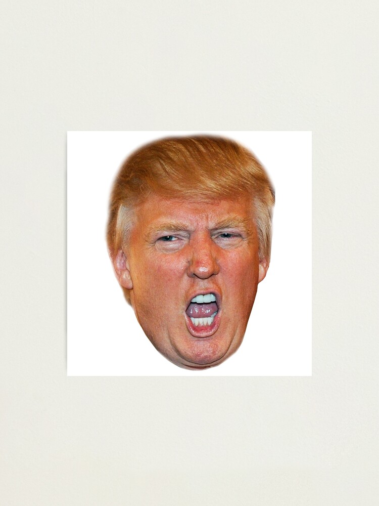 "Angry Trump Head" Photographic Print by popdesigner | Redbubble