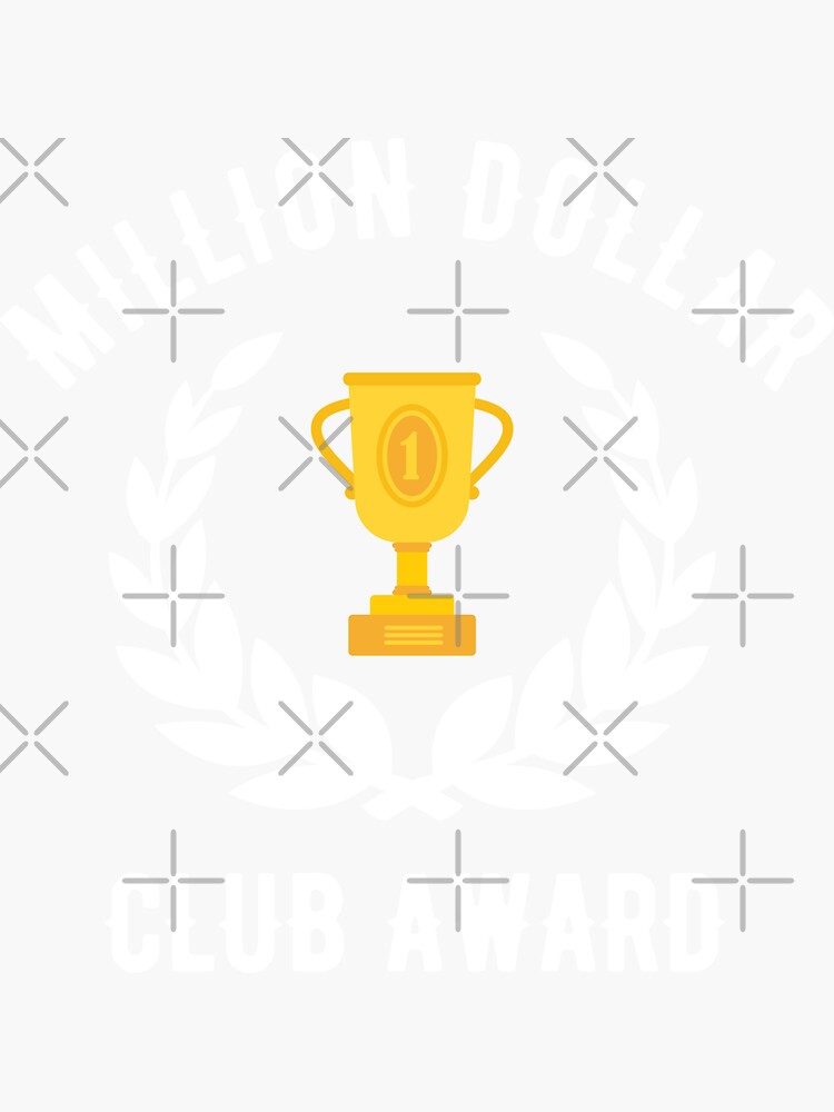 "Million Dollar Club" Sticker for Sale by cool-merch | Redbubble