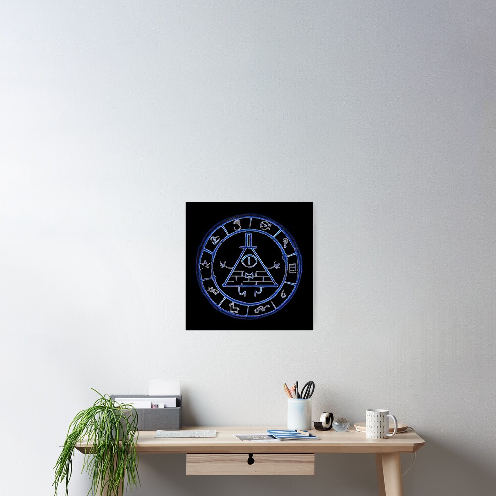 "Bill Cipher Zodiac in Blue" Poster by StormysSeas | Redbubble