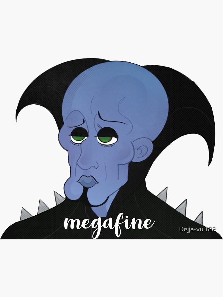 "Megafine" Sticker for Sale by Skypaw122 | Redbubble