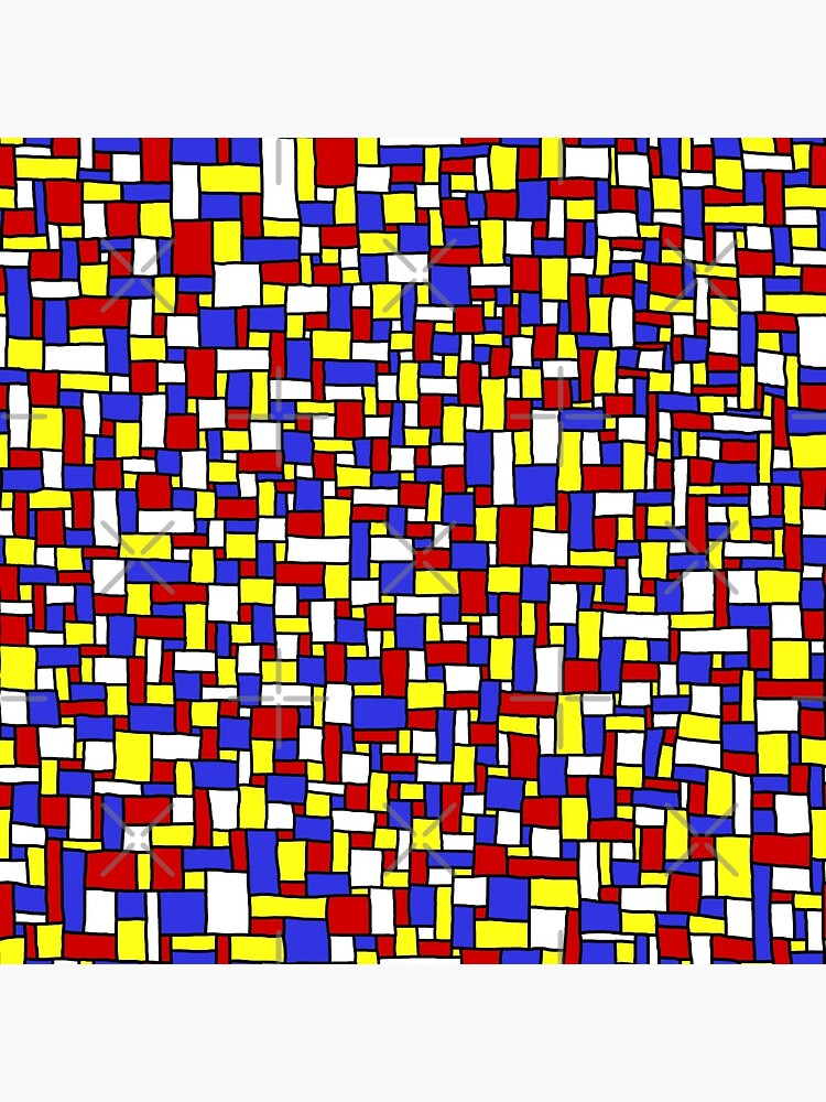 "Rectangular Doodle in Primary Colors " Photographic Print by Mirndanda ...
