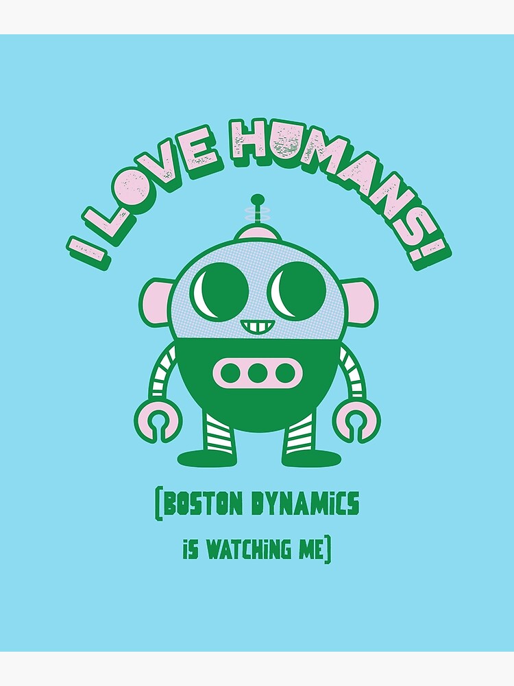 "I Love Humans" Poster for Sale by Gamo-Tees | Redbubble