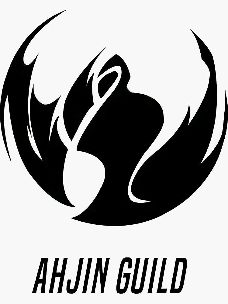 "Ahjin Guild Solo Leveling Black " Sticker for Sale by JosephOrozco ...