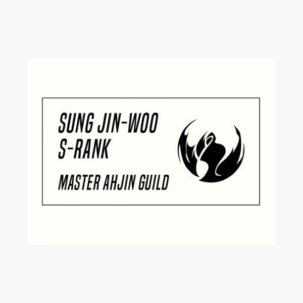 "Master Ahjin Guild Sung Jin Woo" Art Print for Sale by JosephOrozco ...