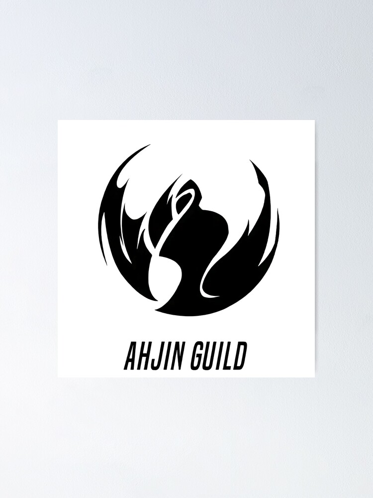 "Solo Leveling - Ahjin Guild Logo Black" Poster by AmyLohma | Redbubble