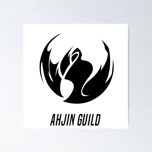 "Solo Leveling - Ahjin Guild Logo Black" Poster for Sale by AmyLohma ...