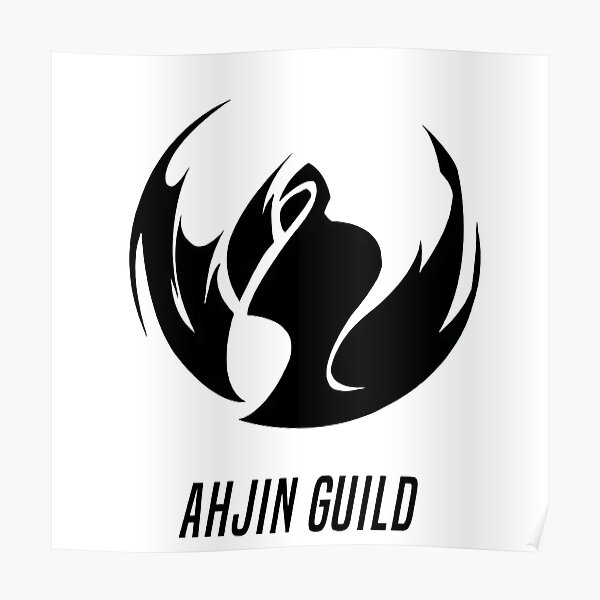 "Solo Leveling - Ahjin Guild Logo Black" Poster for Sale by AmyLohma ...