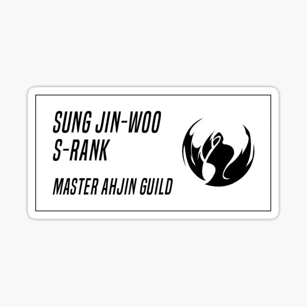 "Solo Leveling - Master Ahjin Guild" Sticker by AmyLohma | Redbubble
