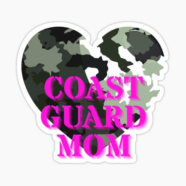 "COAST GUARD MOM" Sticker for Sale by blm-bsc | Redbubble