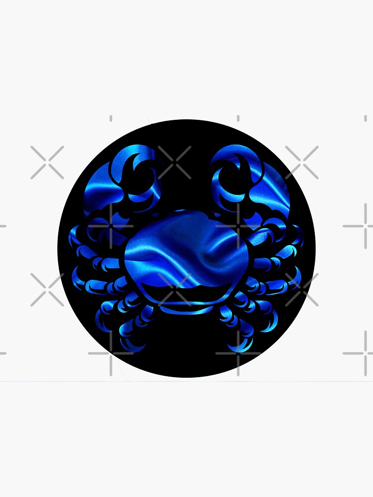 "Cancer Sign with Water Elemented Satin" Sticker for Sale by Winvalerie ...