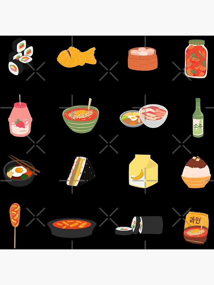 "Asian Food Sticker Pack" Photographic Print for Sale by yumiso | Redbubble