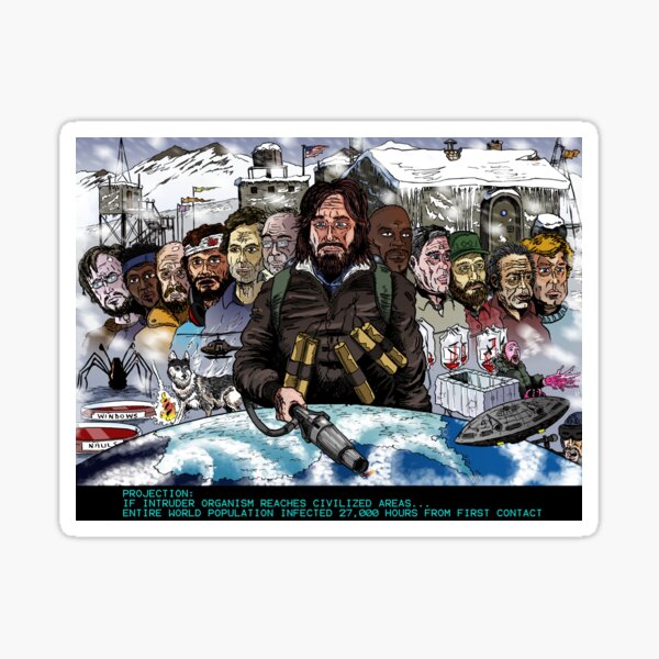 "The Thing" Sticker for Sale by matjackson | Redbubble