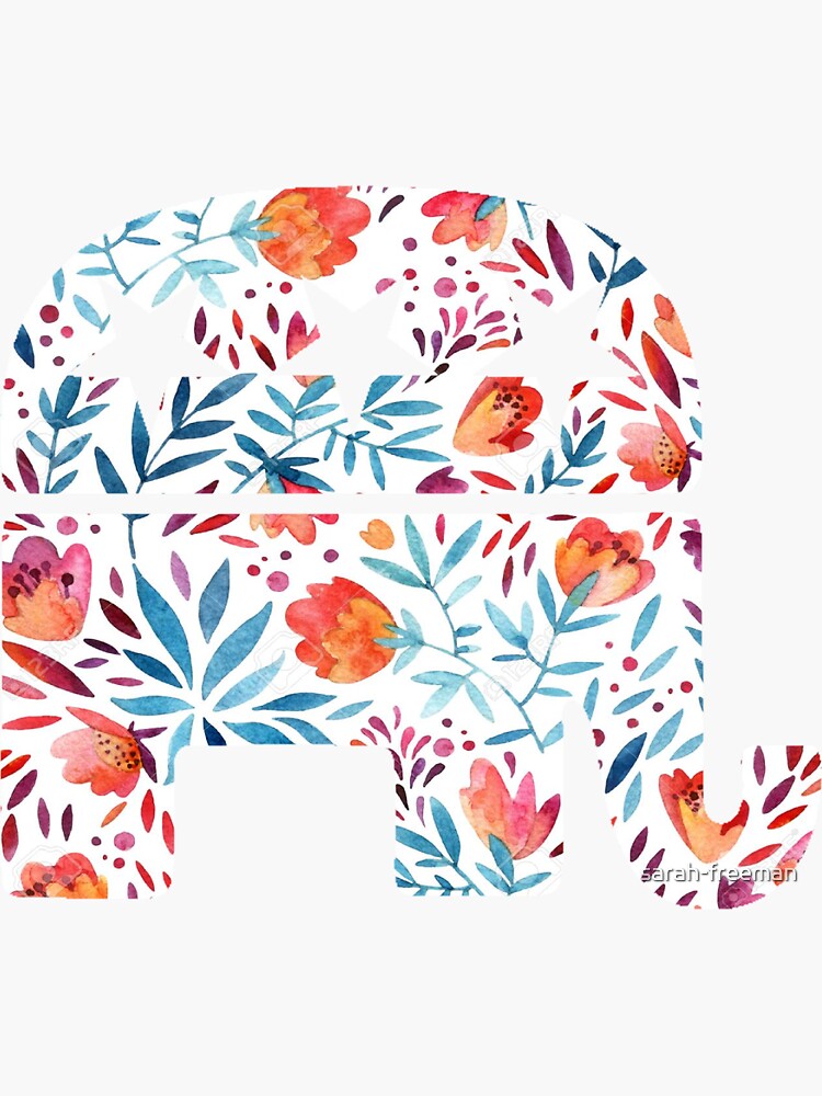 "GOP Elephant" Sticker for Sale by sarah-freeman | Redbubble
