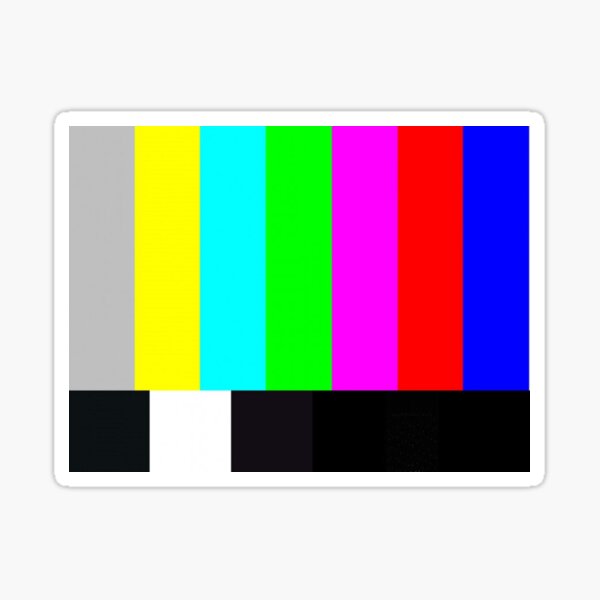 "COLORBAR SPECTRUM" Sticker for Sale by CRYPKO | Redbubble