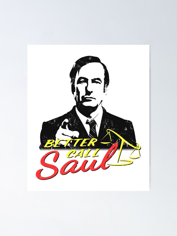 "Better Silhouette Sketch Call Saul" Poster for Sale by GrantBennett ...
