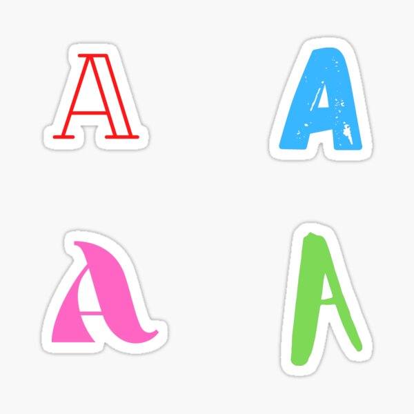 "Letter A" Sticker for Sale by artworks111 | Redbubble