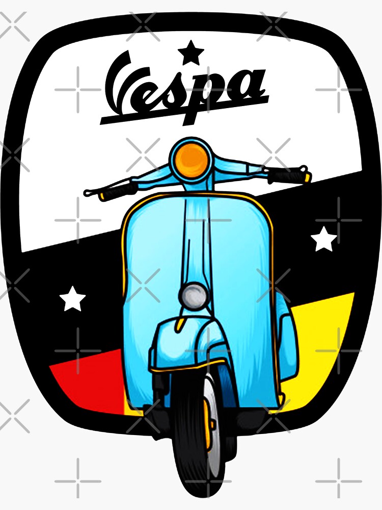 "CLASSIC VESPA" Sticker for Sale by MogjadArt | Redbubble