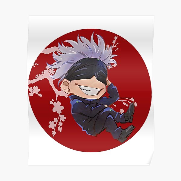 Póster «Jujutsu Kaisen: Satoru Gojo (Chibi) - Círculo rojo» de ...