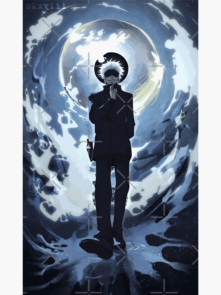 "Gojo void domain expansion jjk" Sticker for Sale by Yashdusane | Redbubble