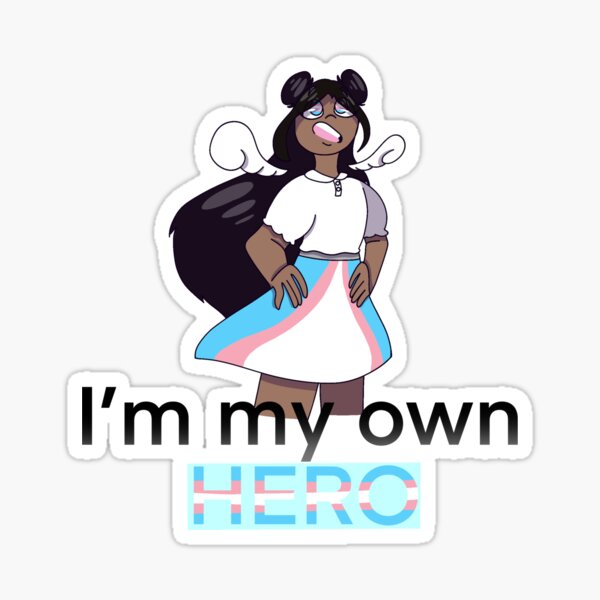 "Trans Hero" Sticker by NorthStar-Art | Redbubble
