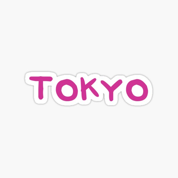 "Tokoyo - HOT PINK " Sticker for Sale by michelemoira | Redbubble