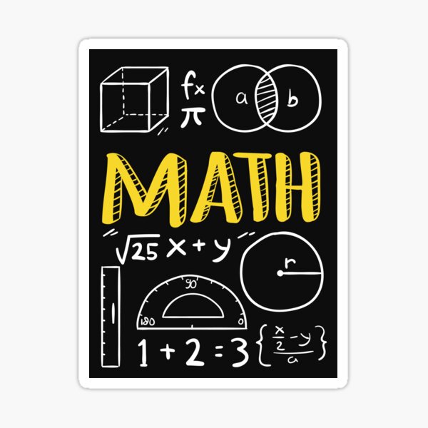 Sticker « Professeur de mathématiques », par ehabshala | Redbubble