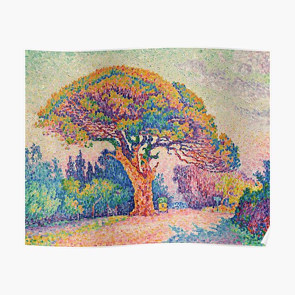 "Paul Signac - The Pine Tree at Saint Tropez (1909)" Poster by ...