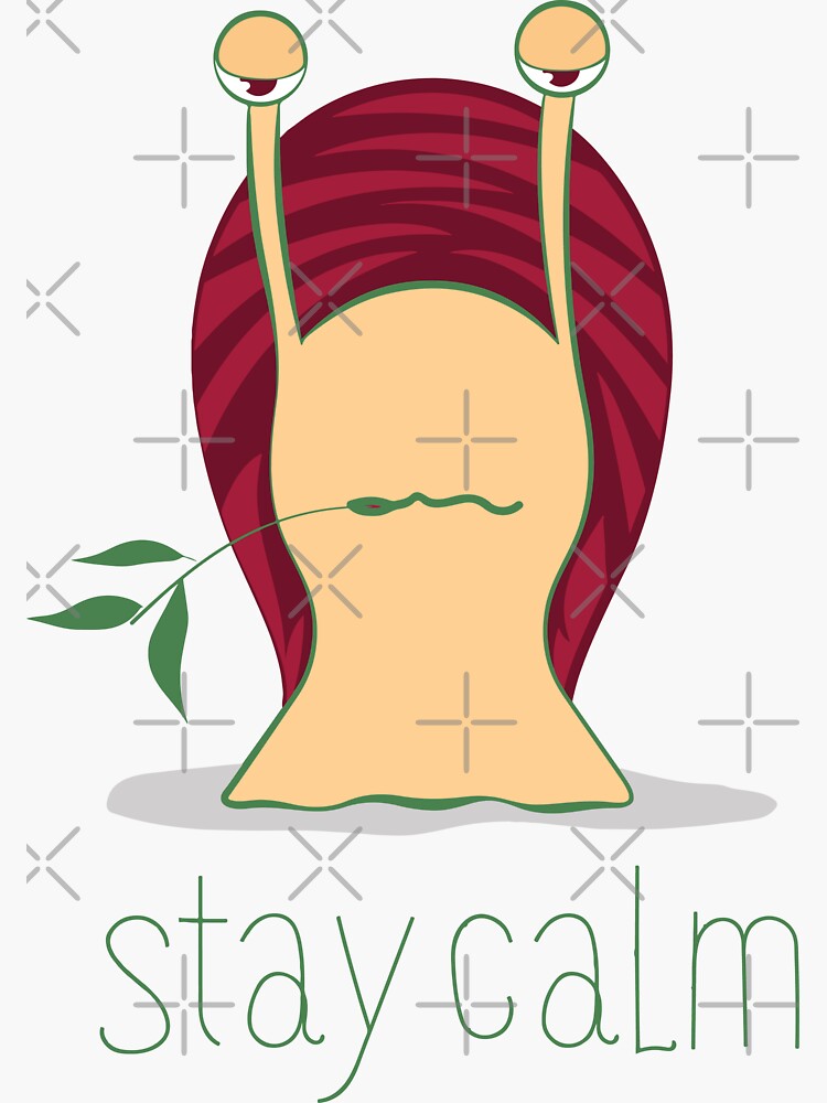 "stay calm" Sticker for Sale by dazzzle-designs | Redbubble