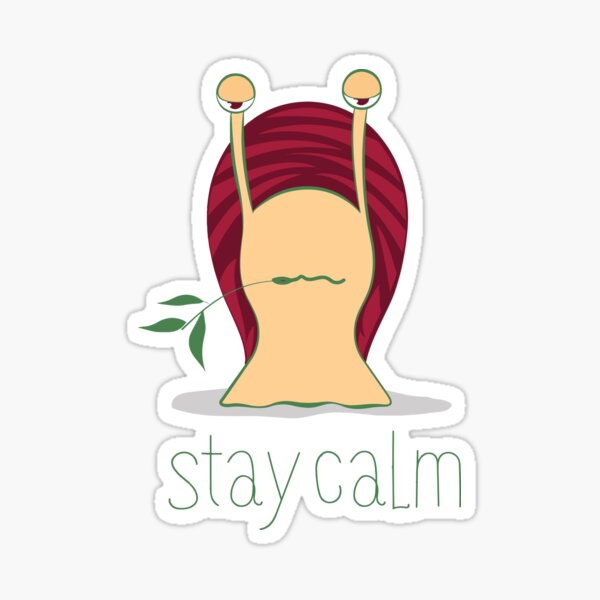 "stay calm" Sticker for Sale by dazzzle-designs | Redbubble