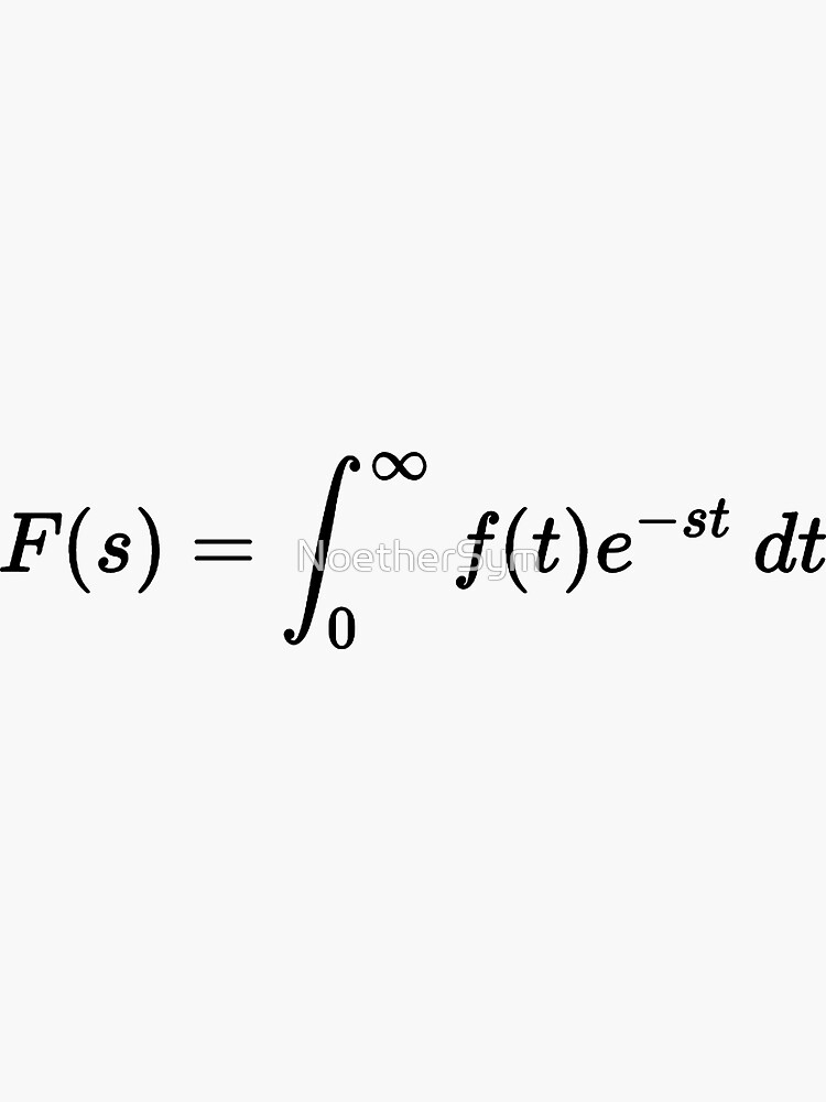 "Laplace transform equation, math basics" Sticker for Sale by ...
