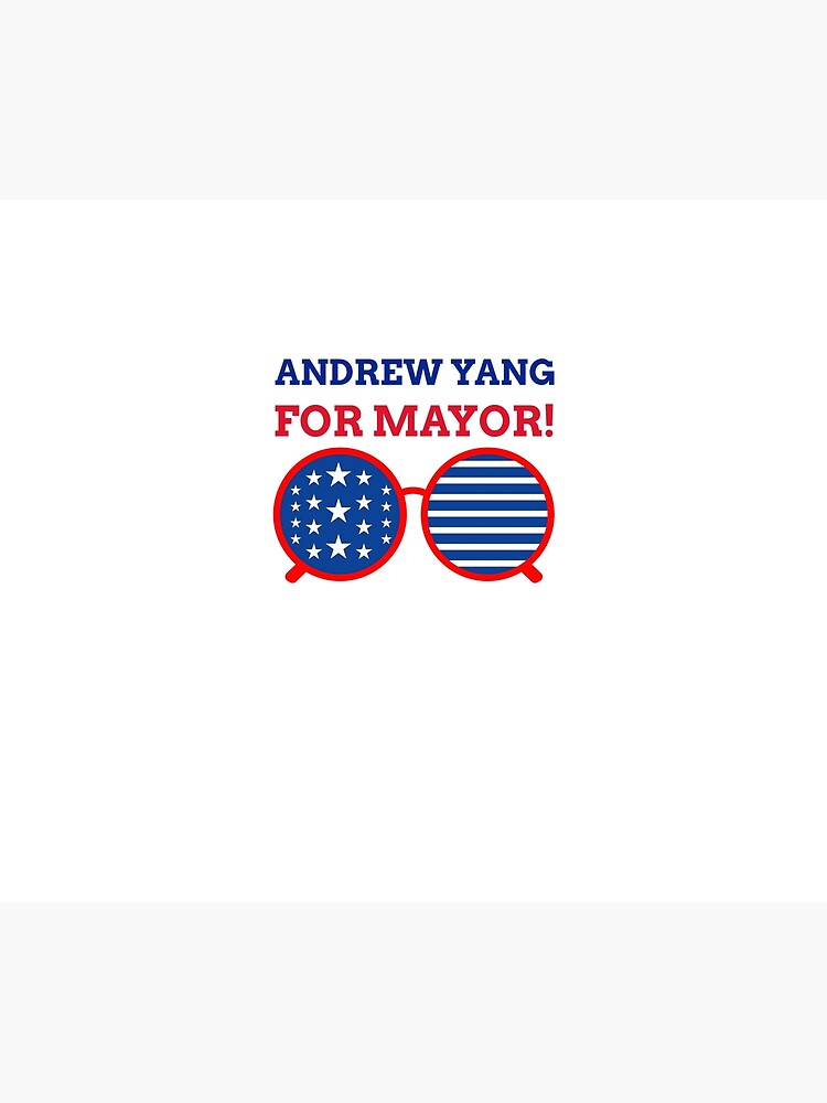 "ANDREW YANG FOR MAYOR" Throw Blanket for Sale by 30-Merch | Redbubble