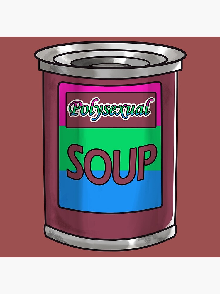 "Polysexual Soup Can Pride Flag" Poster by Lyricata | Redbubble