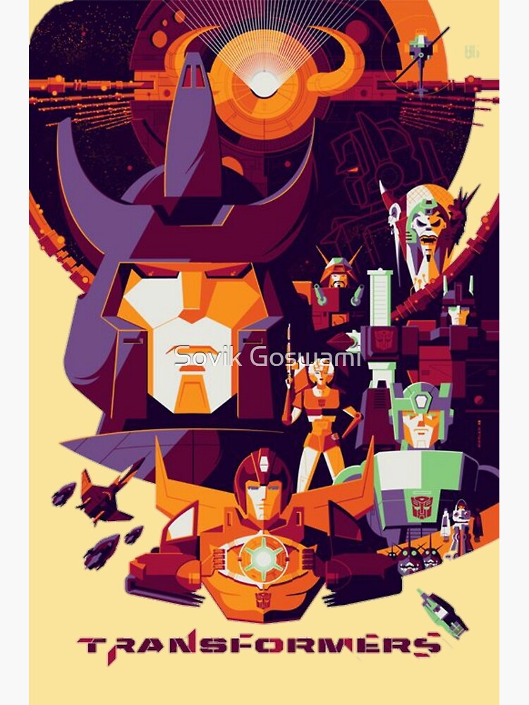 "Transformers fan art merch" Poster by Sovikgoswami | Redbubble