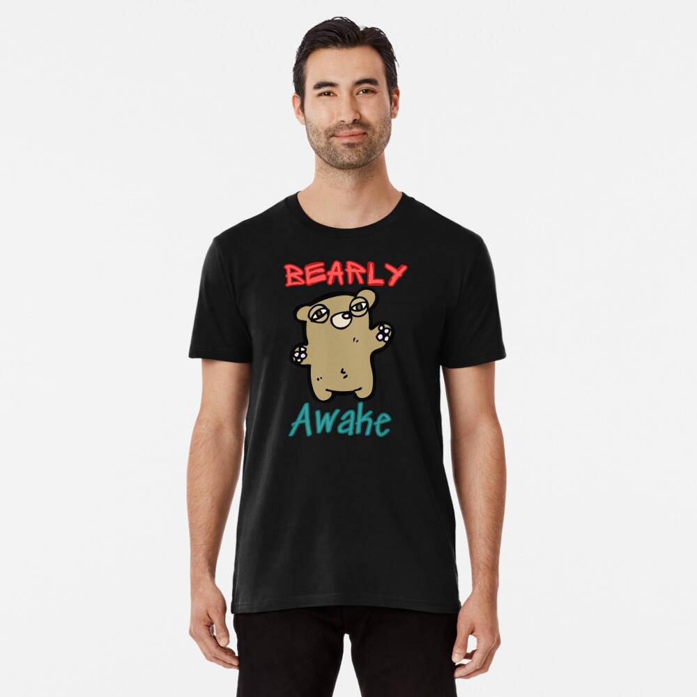 "Bearly Awake" Sticker for Sale by StephenMollie | Redbubble