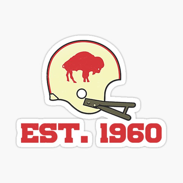 "Bills est. 1960 [Vintage Distressed]" Sticker by menmenmen6 | Redbubble