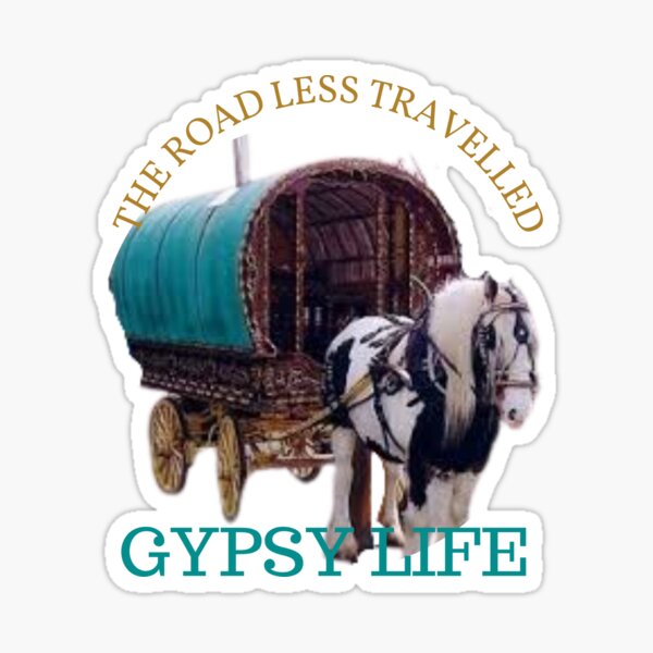 "GYPSY CARAVAN ," Sticker for Sale by amy greaves | Redbubble