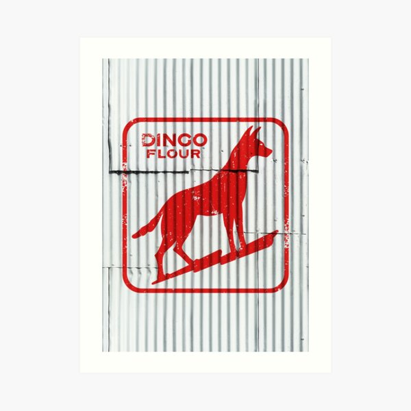 "Dingo Flour (Washed & Worn)" Art Print for Sale by avperth | Redbubble