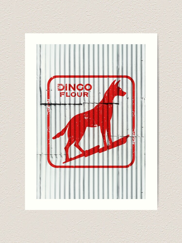 "Dingo Flour (Washed & Worn)" Art Print for Sale by avperth | Redbubble