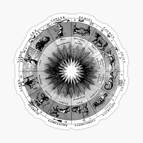 "zodiac signs astrology" Sticker for Sale by Bamboowood | Redbubble