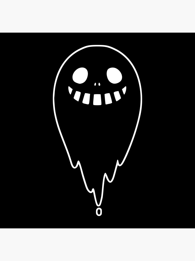"Smiling Ghost Outline GHOSTsTALKER Logo Spirit" Poster by MythicMerch ...