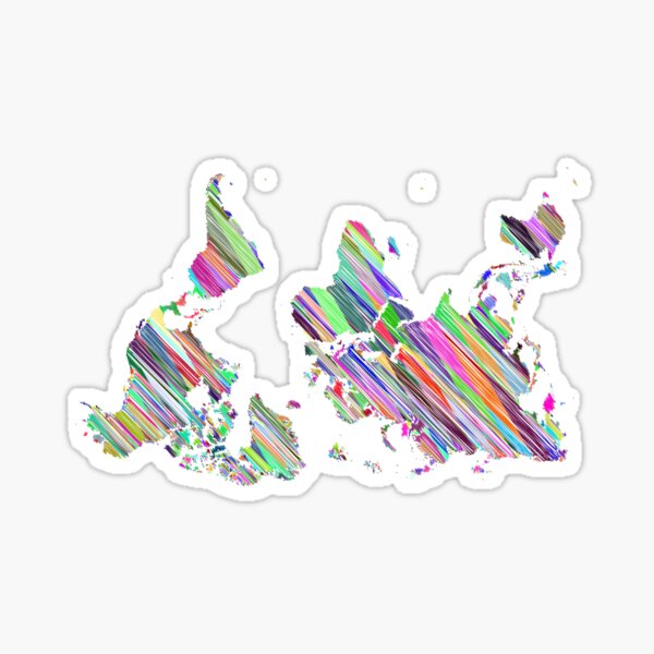 "Upside Down Map" Sticker for Sale by Projekt51 | Redbubble