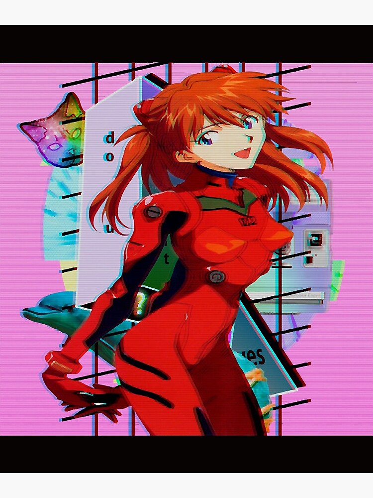 "Asuka Aesthetic Evangelion" Poster by PickrelSejla9 | Redbubble