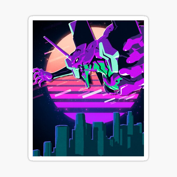 "Neon Genesis Evangelion - Eva 01" Sticker for Sale by PickrelSejla9 ...