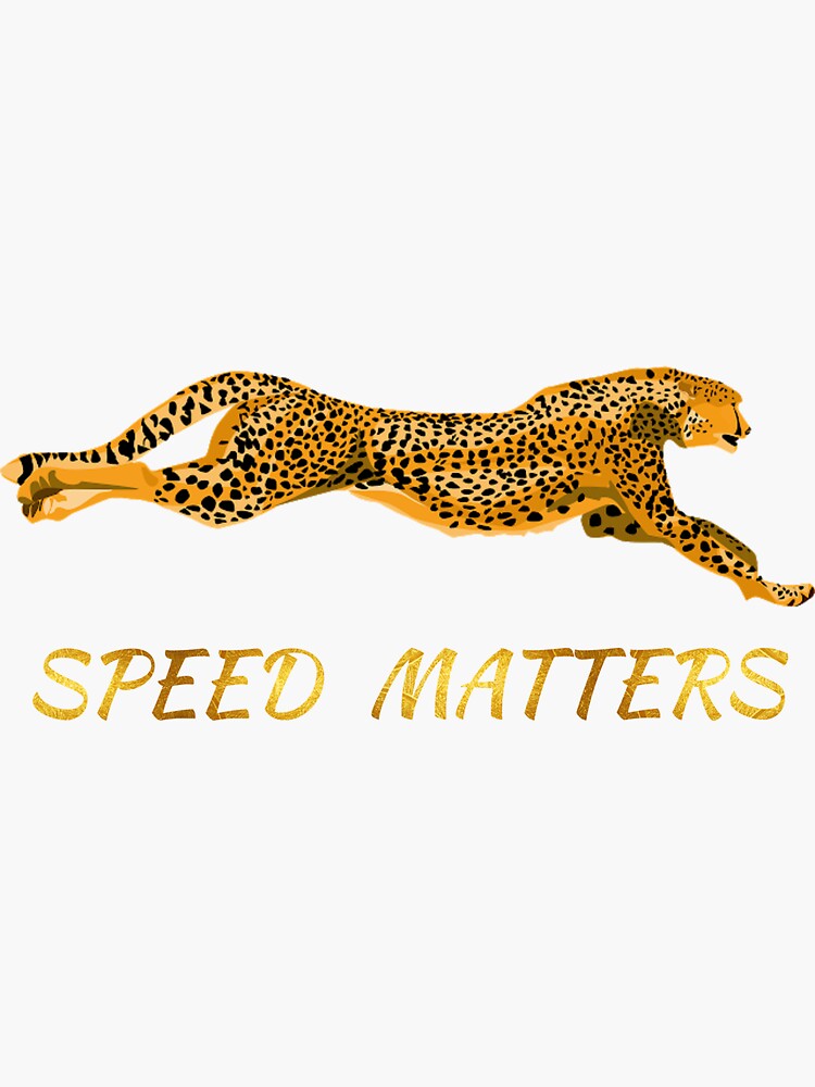 "Speed Matters" Sticker by Kayustones | Redbubble