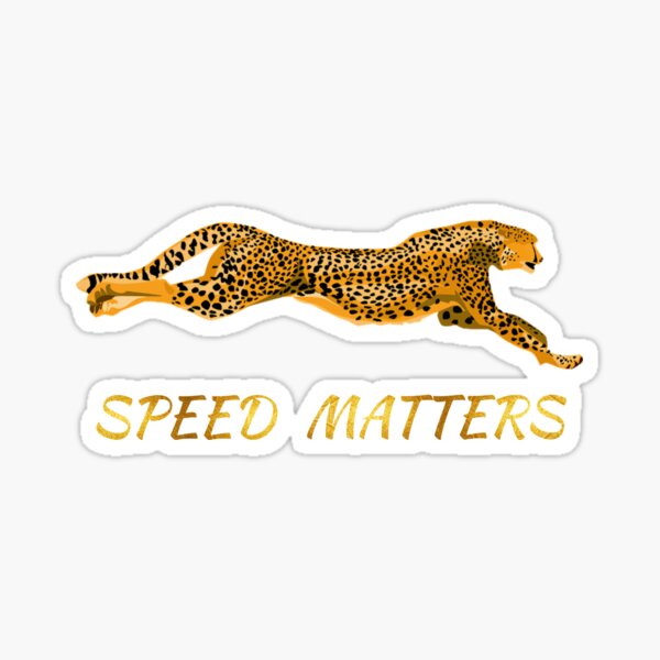 "Speed Matters" Sticker by Kayustones | Redbubble